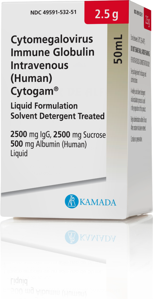 CYTOGAM -The Dosing and Administration of CYTOGAM Are Straightforward